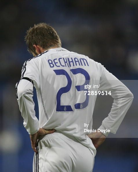 Real Madrid 06/07 #23 BECKHAM Homekit Nameset Printing