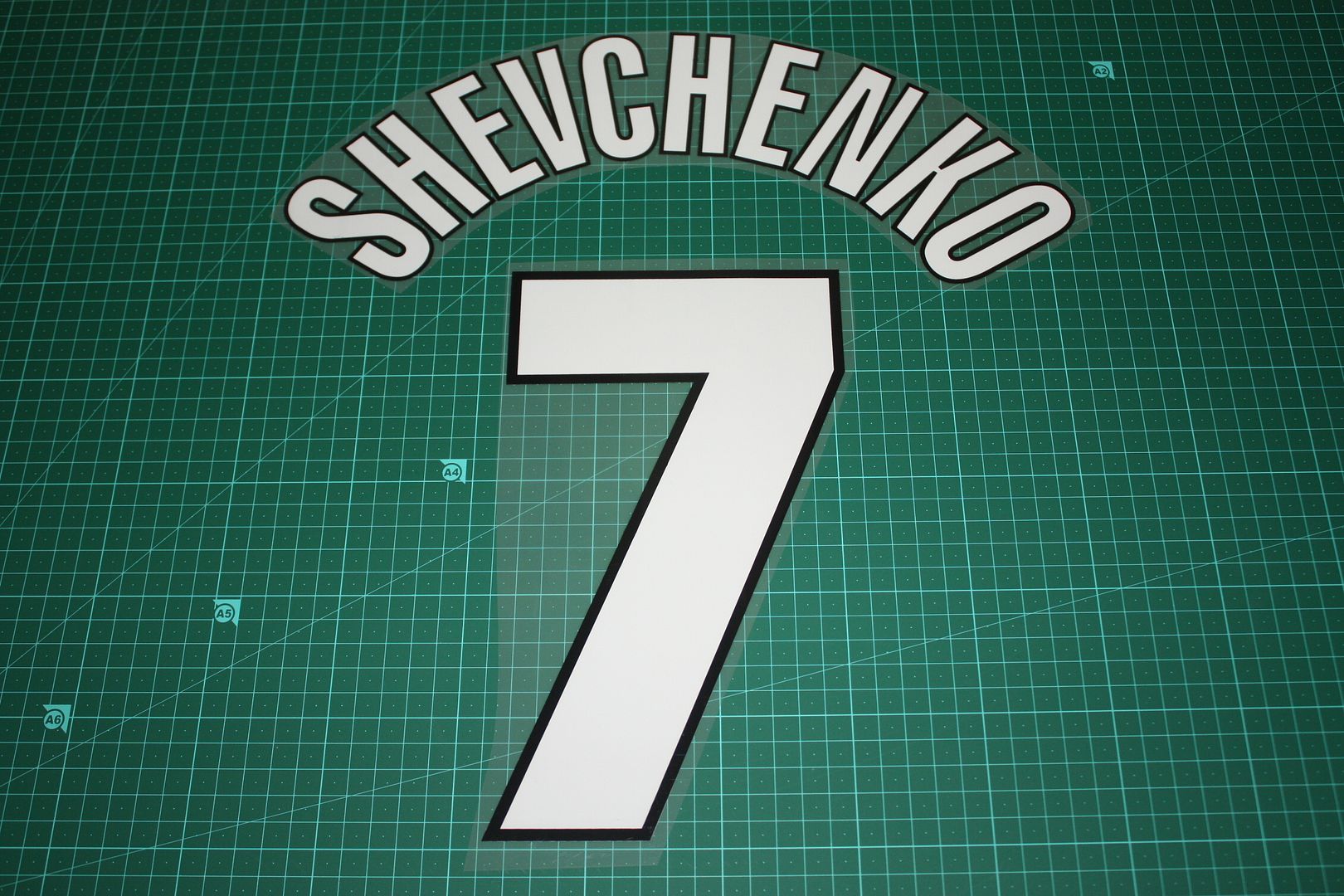 AC Milan 98/00 #7 SHEVCHENKO Homekit Nameset Printing