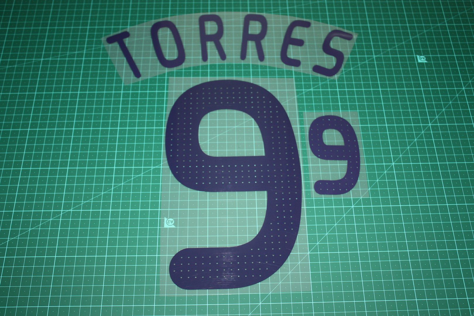 Spain 08/10 #9 TORRES Awaykit Nameset Printing
